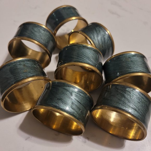 Unbranded | Dining | Vintage Table Napkin Rings Brass 8 Pcs | Poshmark